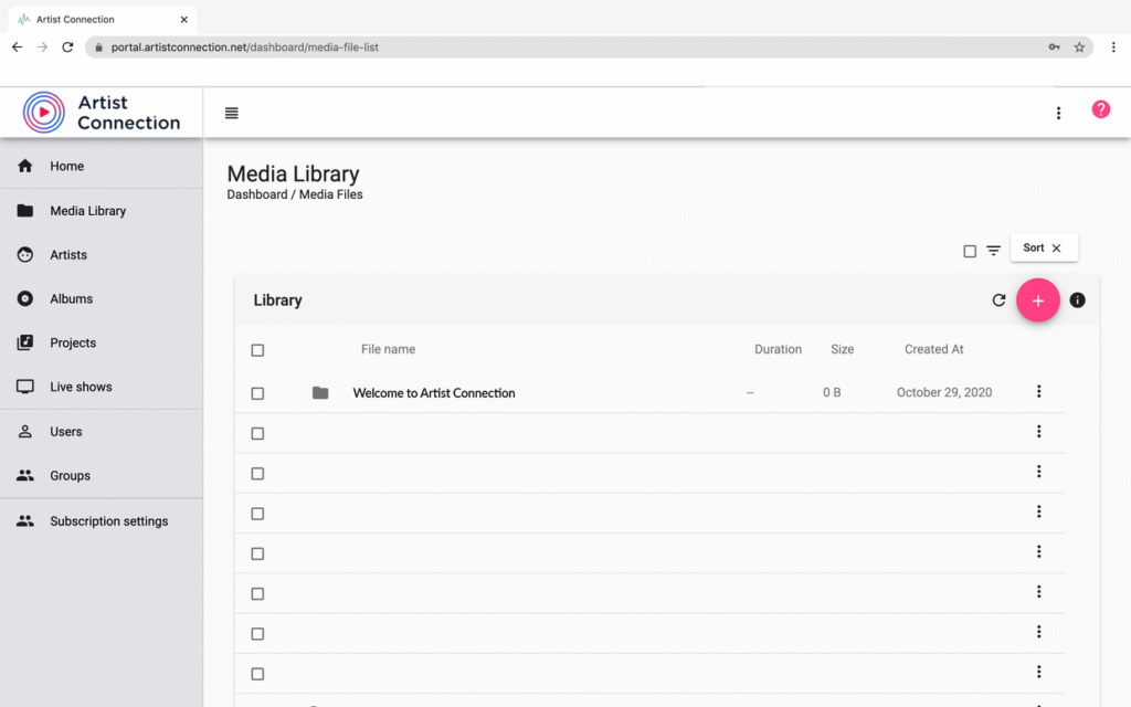 Using the Media Library – Artist Connection Help Center