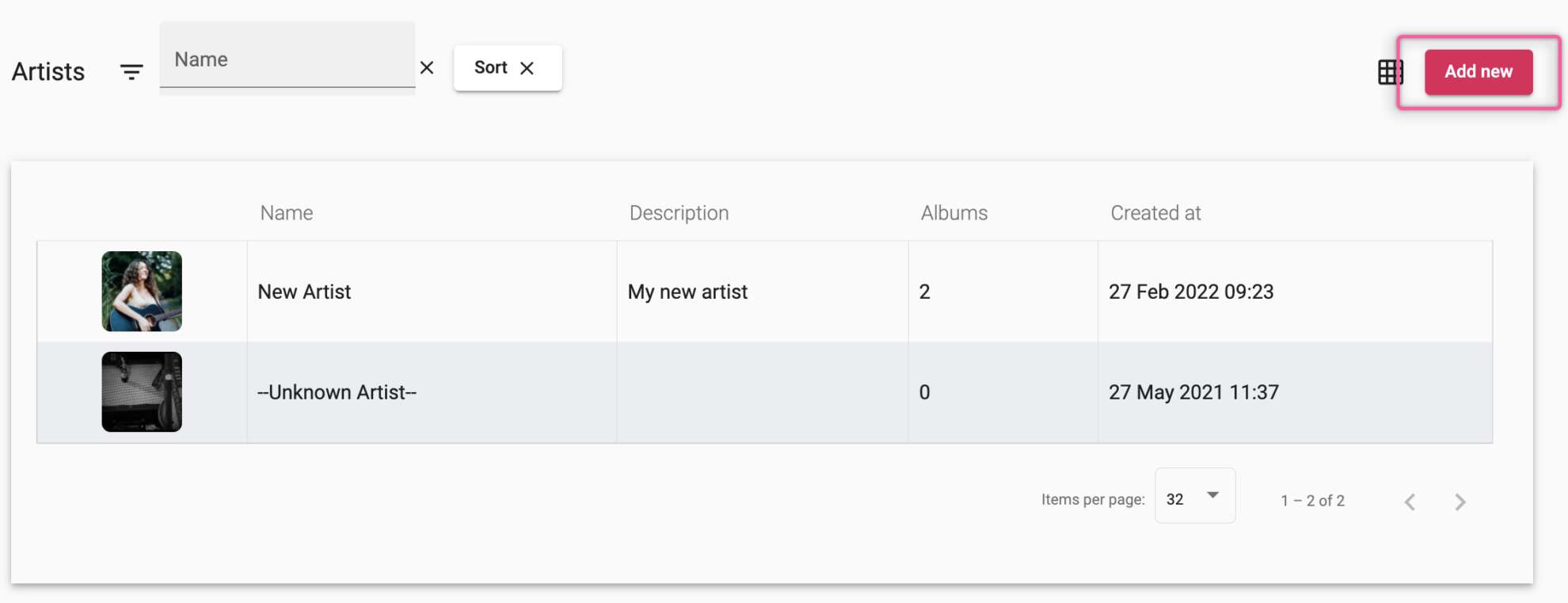 Adding Artists – Artist Connection Help Center