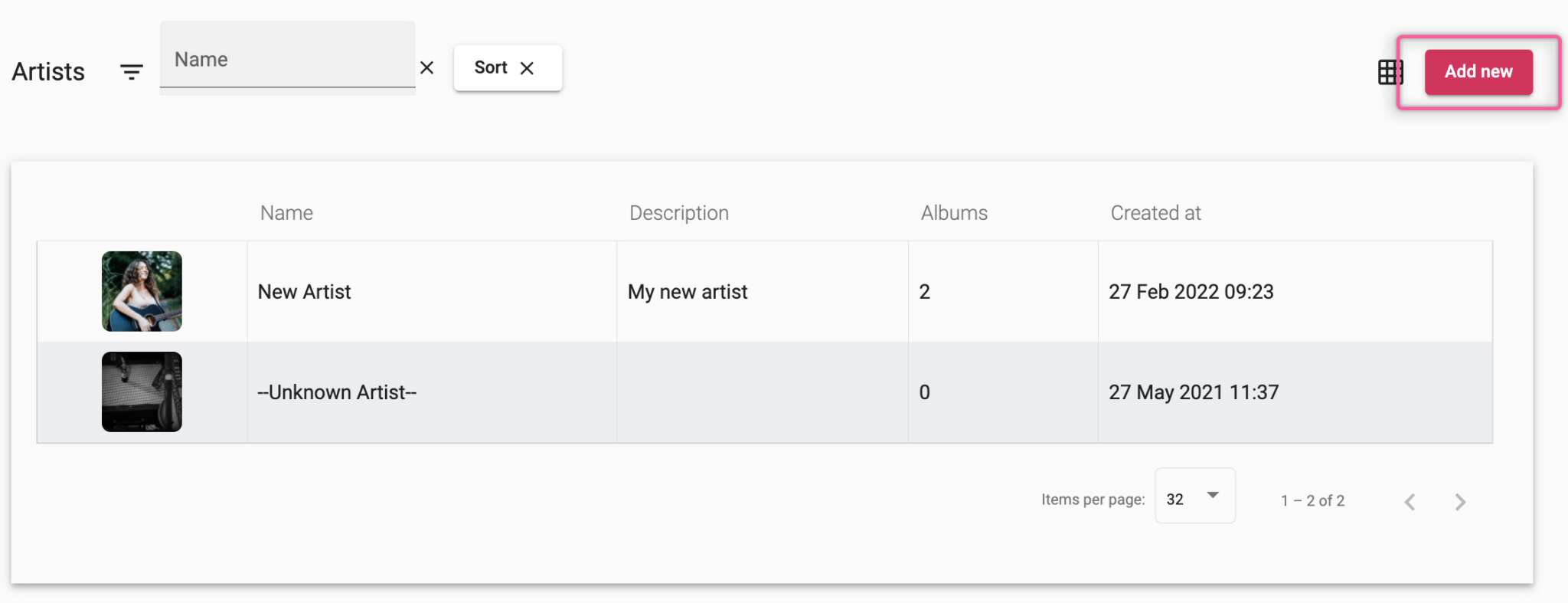 Adding Artists – Artist Connection Help Center