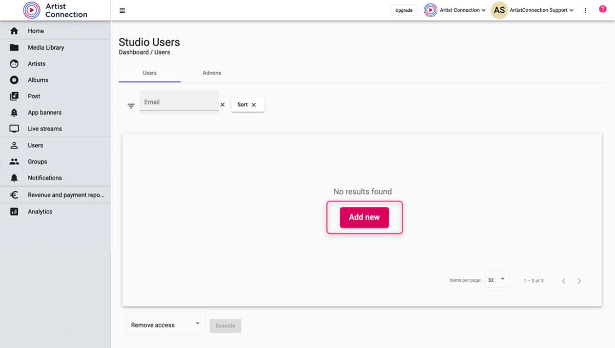 How to Add Users – Artist Connection Help Center