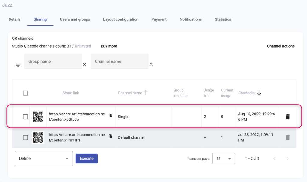 How to Share a Project – Artist Connection Help Center