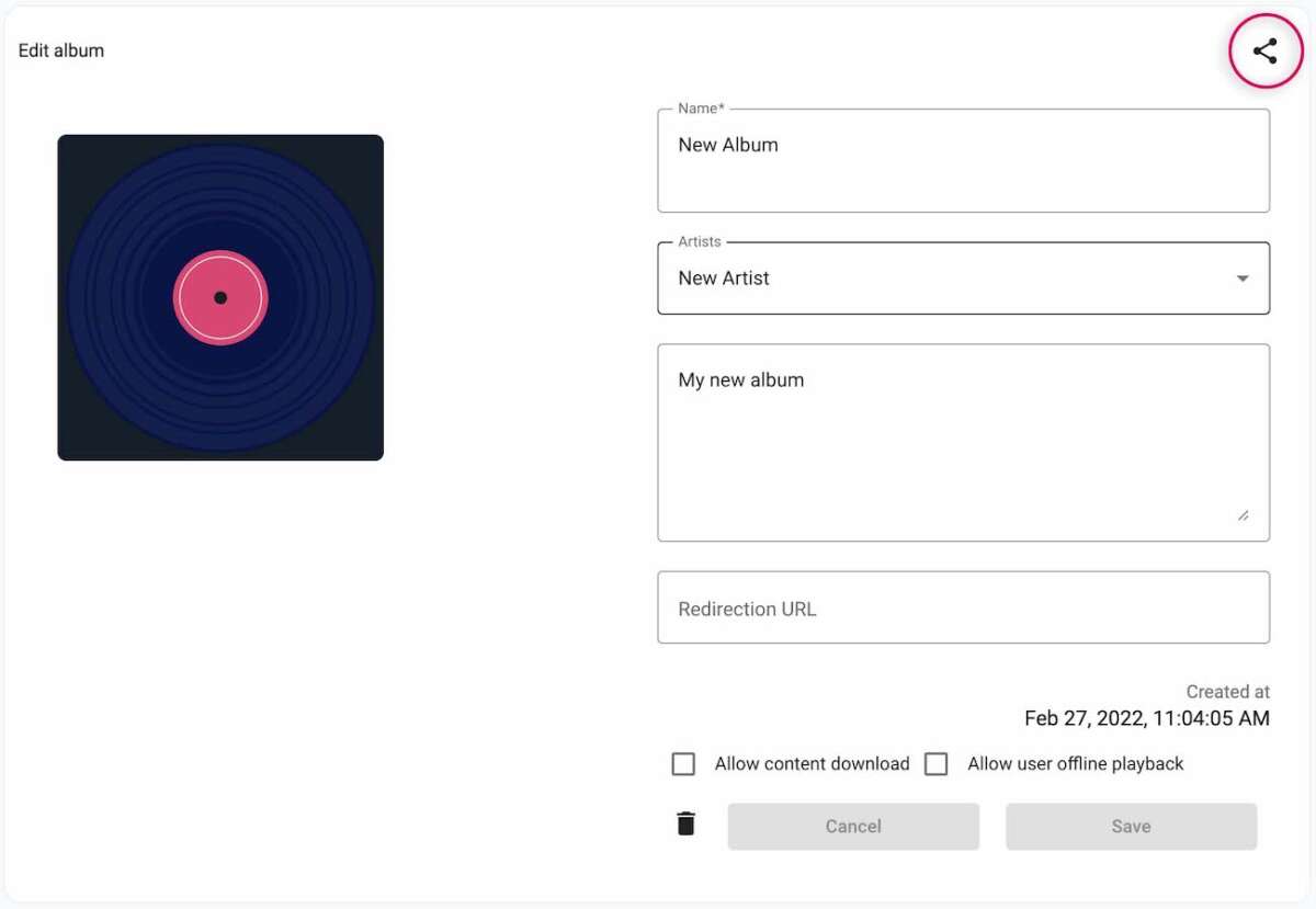How to Share an Album – Artist Connection Help Center